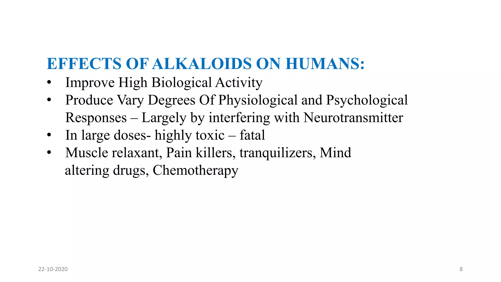 Alkaloids | PPT