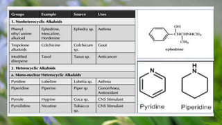 Alkaloids in plants | PPTX