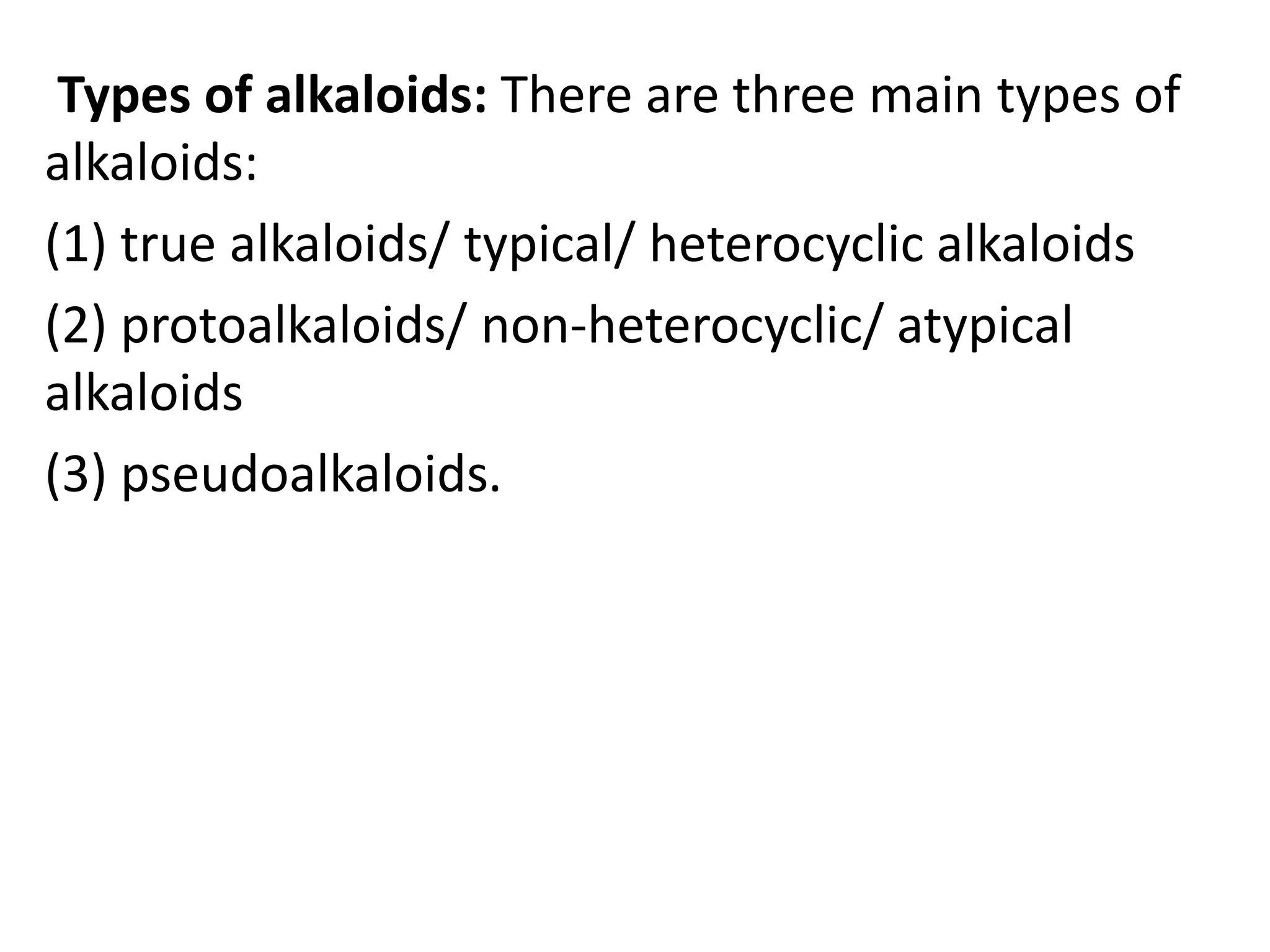 Alkaloids | PPTX