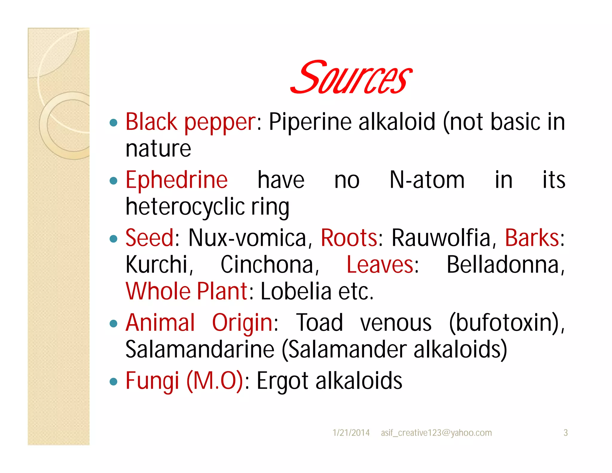 Alkaloids | PPT