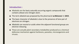 Alkaloids | PPTX
