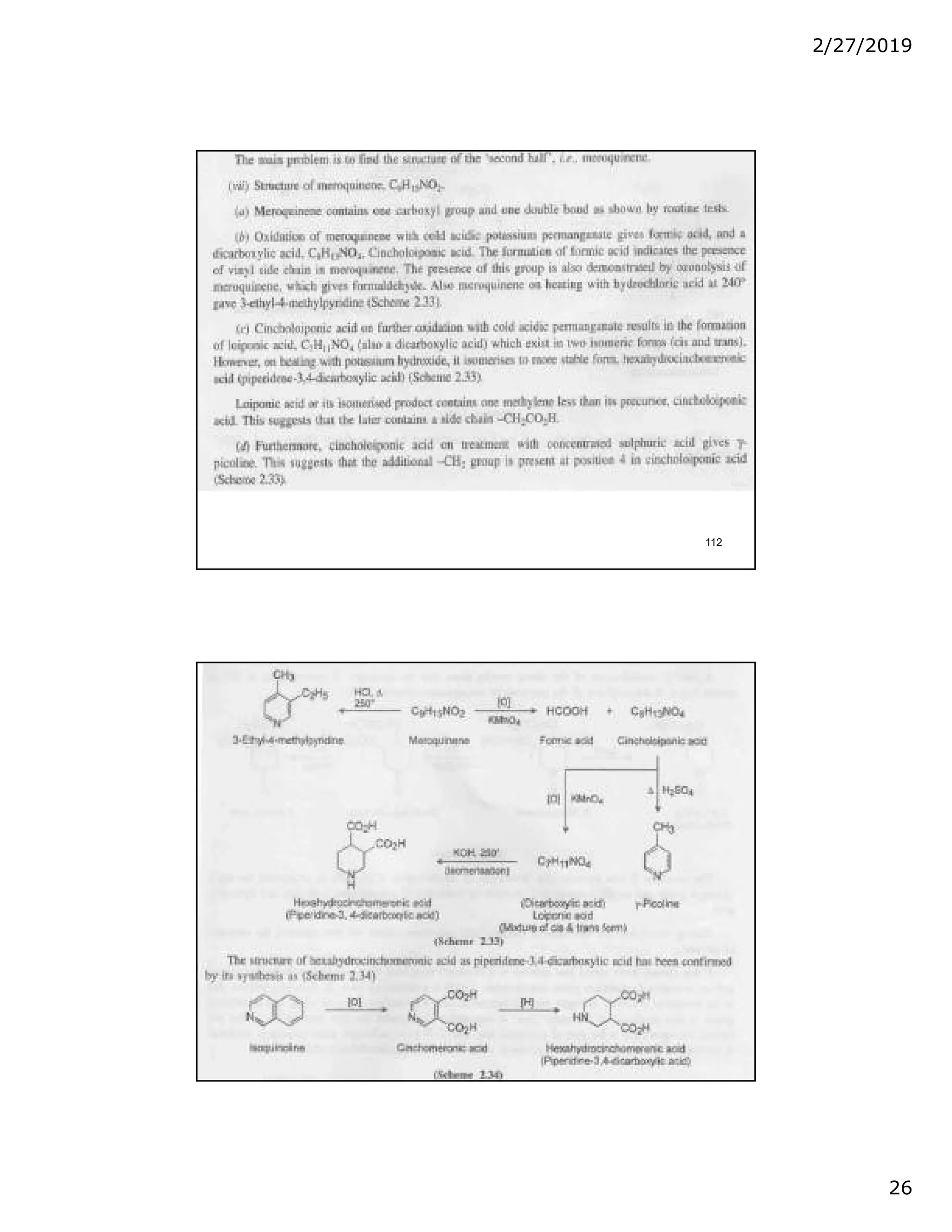 alkaloids -General methods of structural elucidation of Alkaloids ...