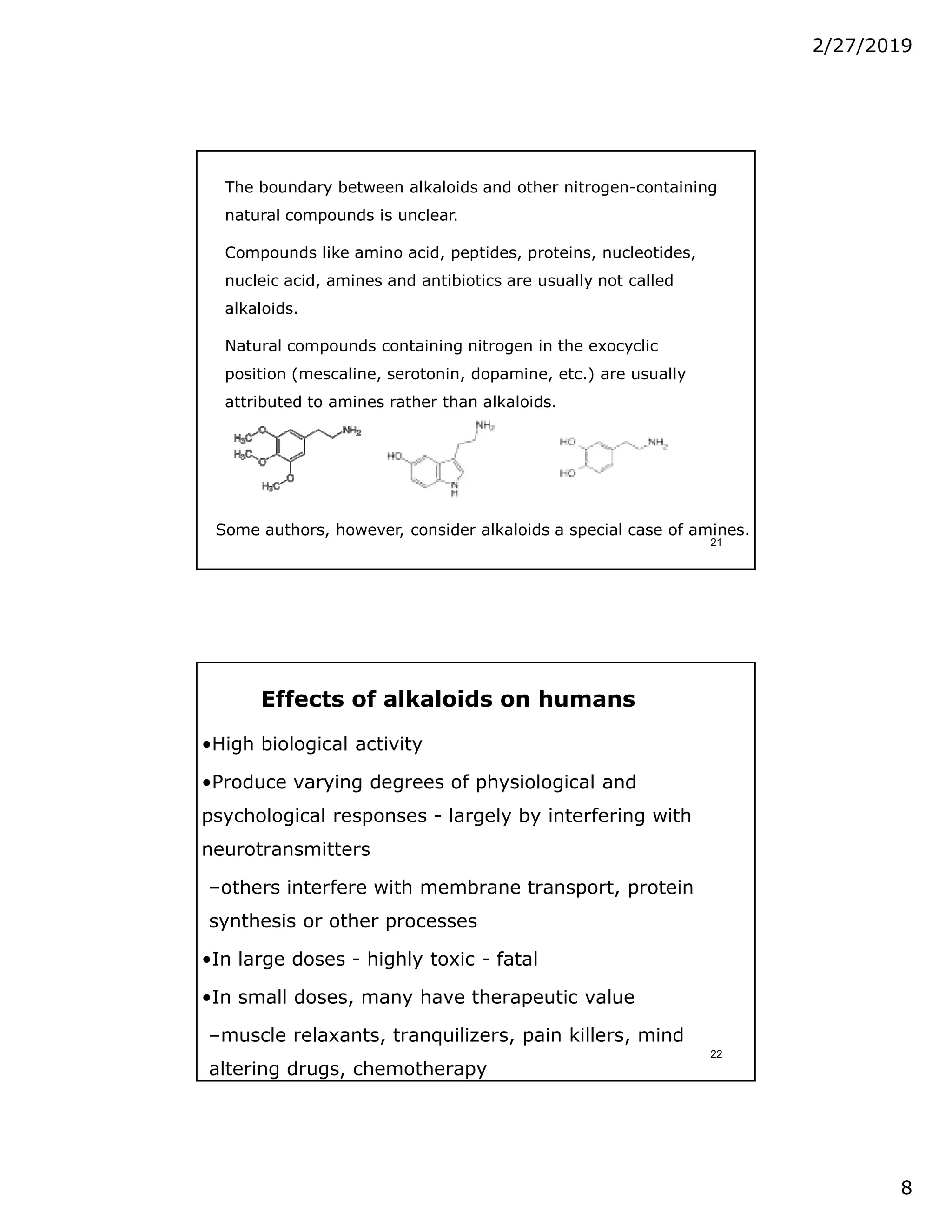 alkaloids -General methods of structural elucidation of Alkaloids. Structural Elucidation and ...