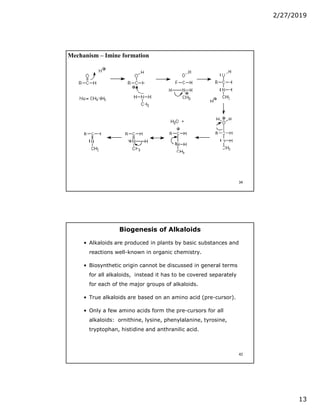 alkaloids -General methods of structural elucidation of Alkaloids. Structural Elucidation and ...