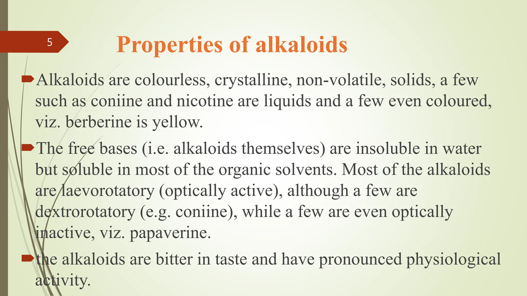 Introduction Classification Of Alkaloids | PPTX