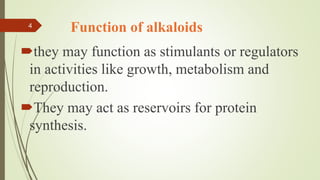 Introduction Classification Of Alkaloids | PPTX