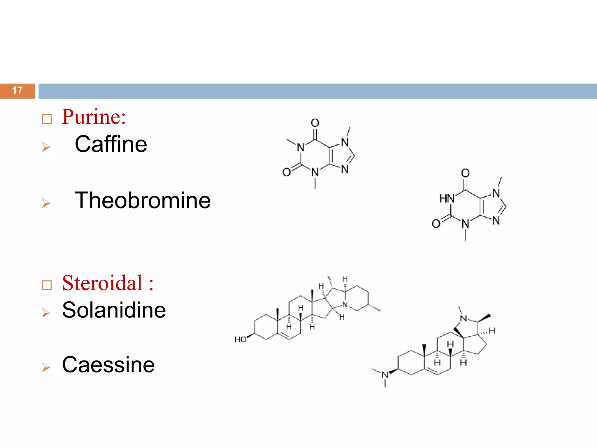 Alkaloids an overview | PPTX