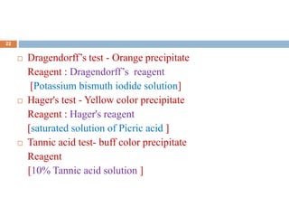 Alkaloids an overview | PPTX