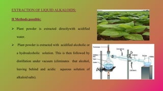 Alkaloids classification ppt1 | PPTX