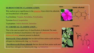 Alkaloids classification ppt1 | PPTX
