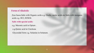 Alkaloids part-1 | PPTX