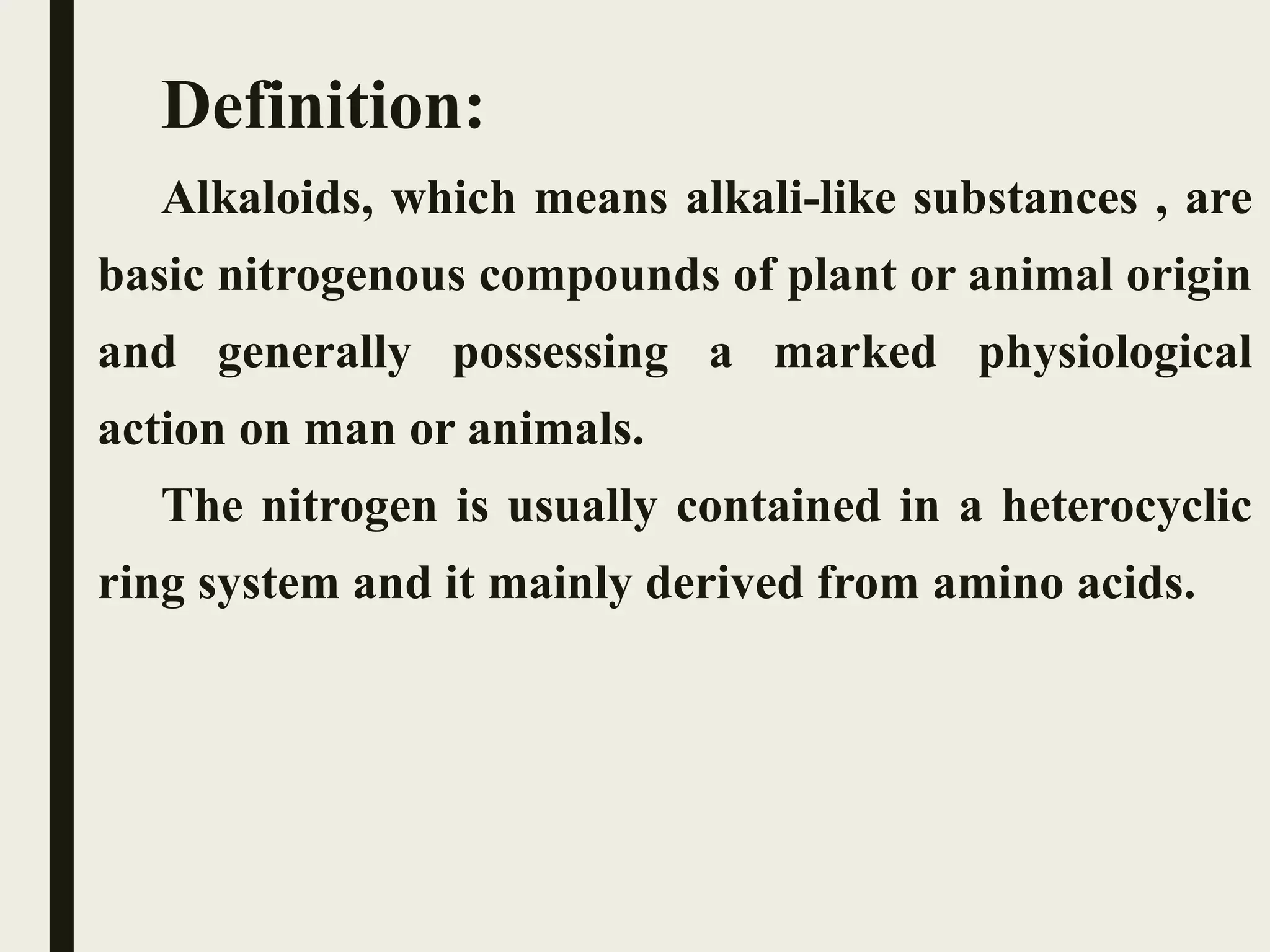 Alkaloids lecture 1 (Introduction) | PDF