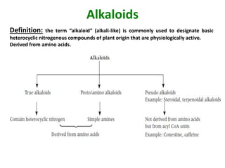 Alkaloids ars | PPTX | Chemistry | Science