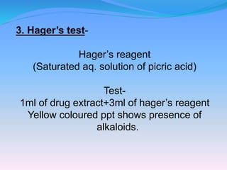 Alkaloids: Introduction, Property and classification | PPT