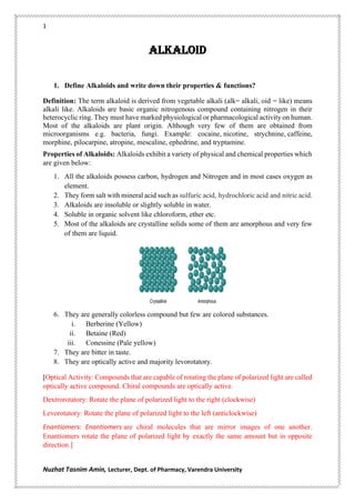 Alkaloids (full) | PDF
