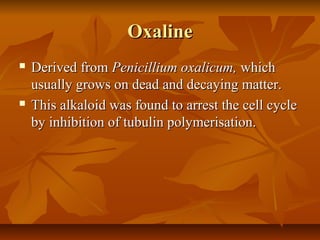 Alkaloids in fungi | PPT