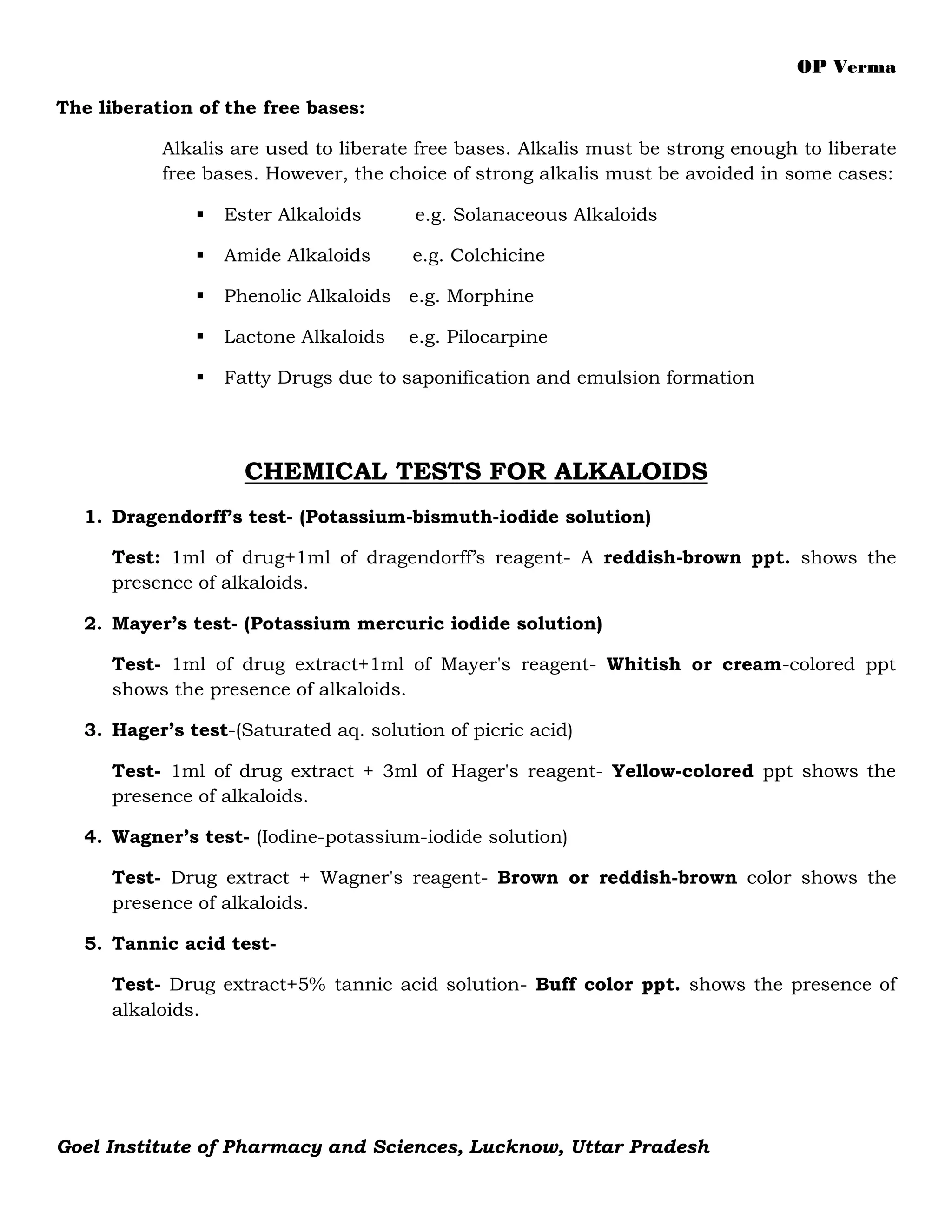 Alkaloids: An overview | PDF