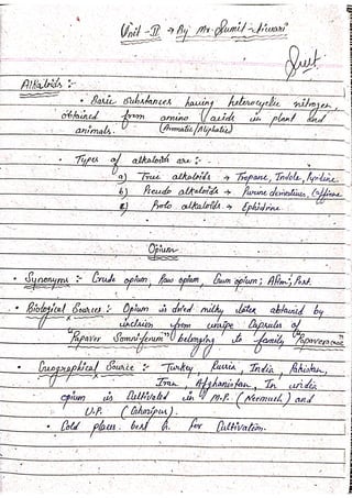 Alkaloids (Opium). | PDF