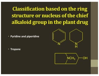 Alkaloids Part-1-Pharmacognosy & Plant Chemisty | PDF