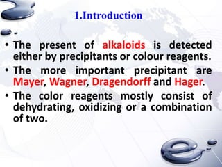 Alkaloids | PPTX