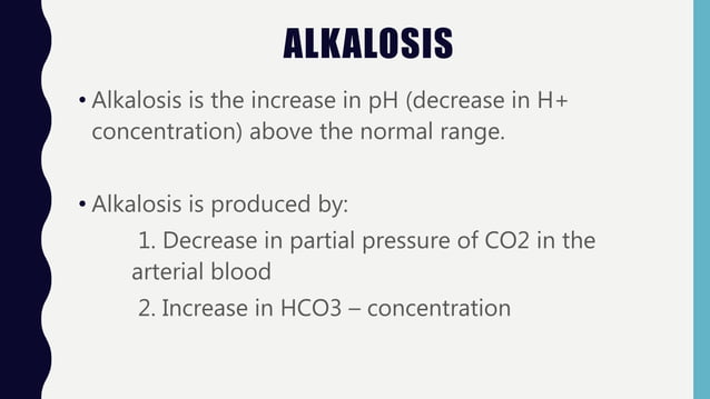 Alkalosis | PPT