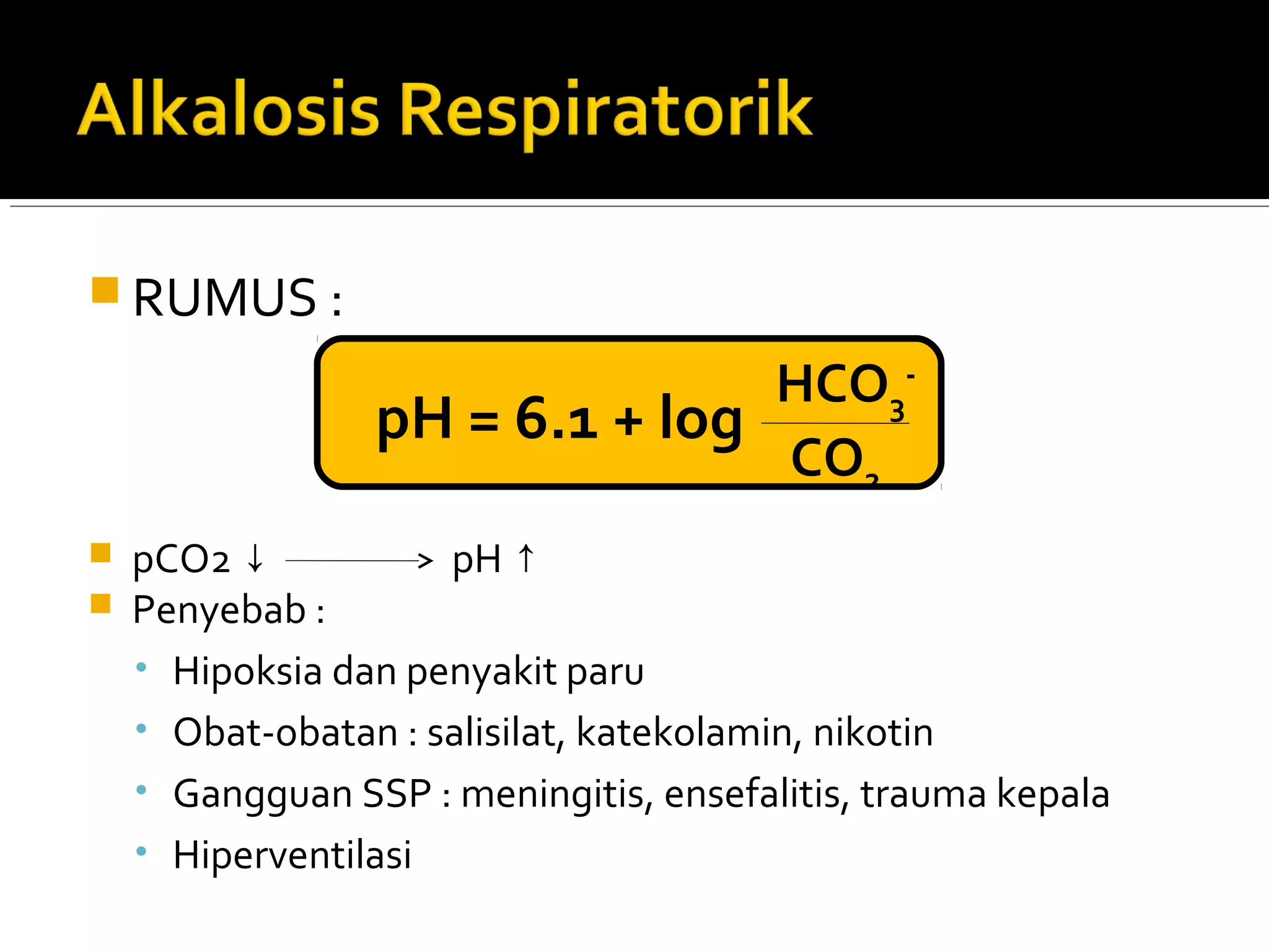 Alkalosis respiratorik sandra | PPT