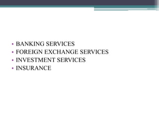 types of financial services | PPTX