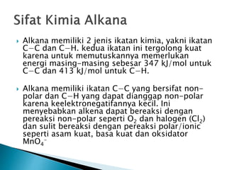 Alkana, alkena dan alkuna | PPTX
