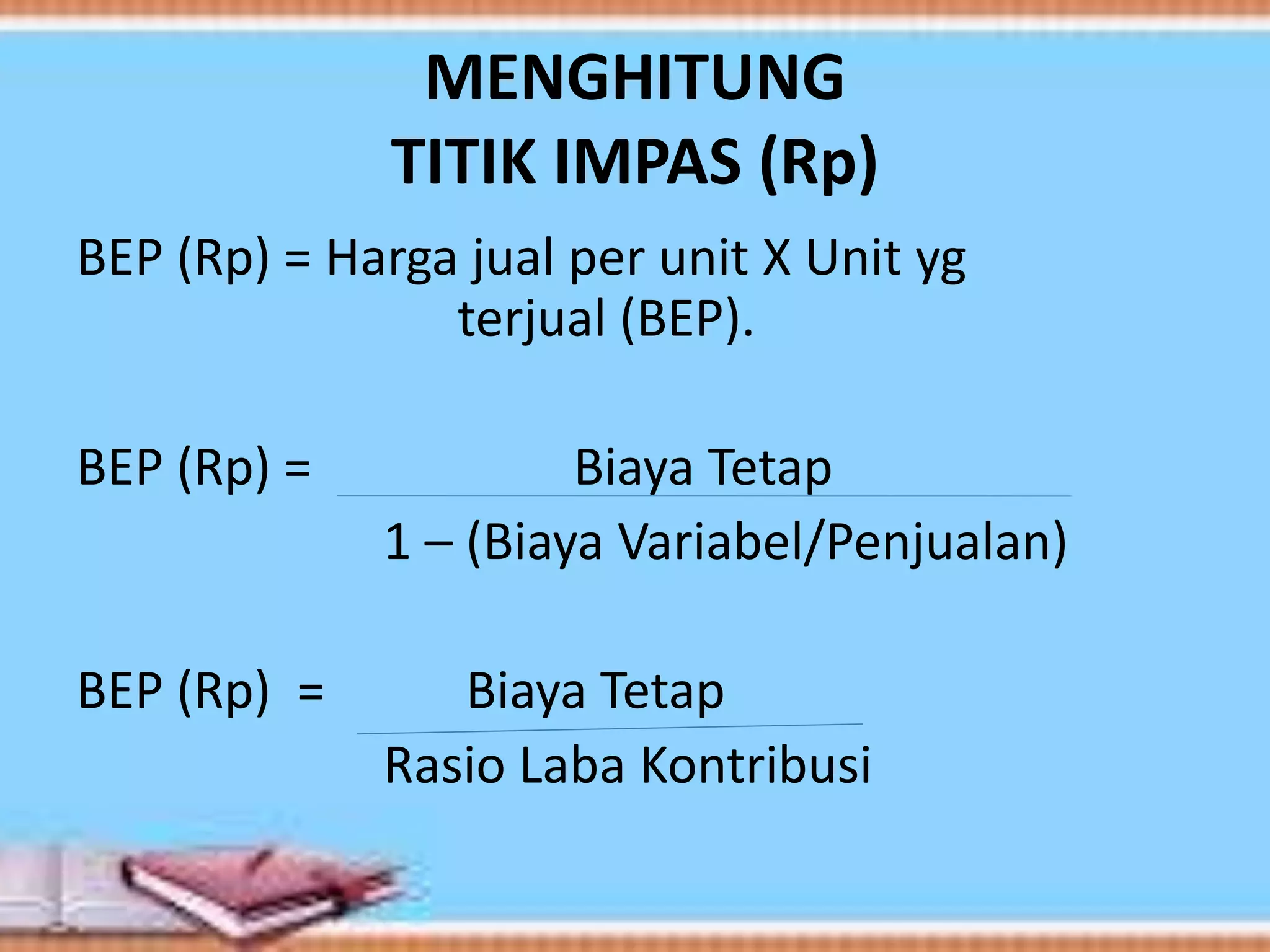 Alk analisis bep | PPTX