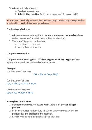 Alkane | DOCX