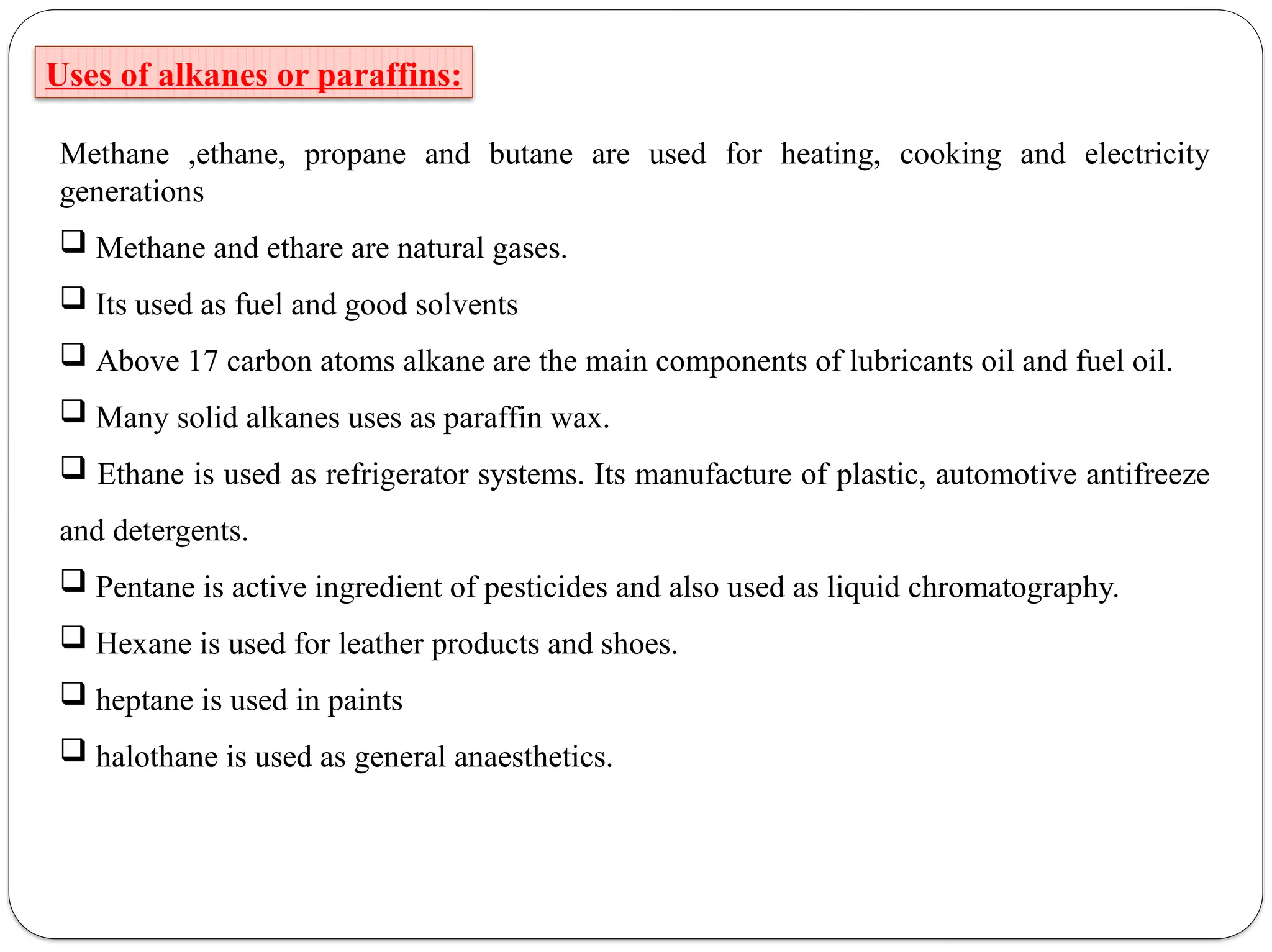 POC- I (UNIT-2) ALKANE, ALKENE AND CONJUGATED DIENES | PPTX