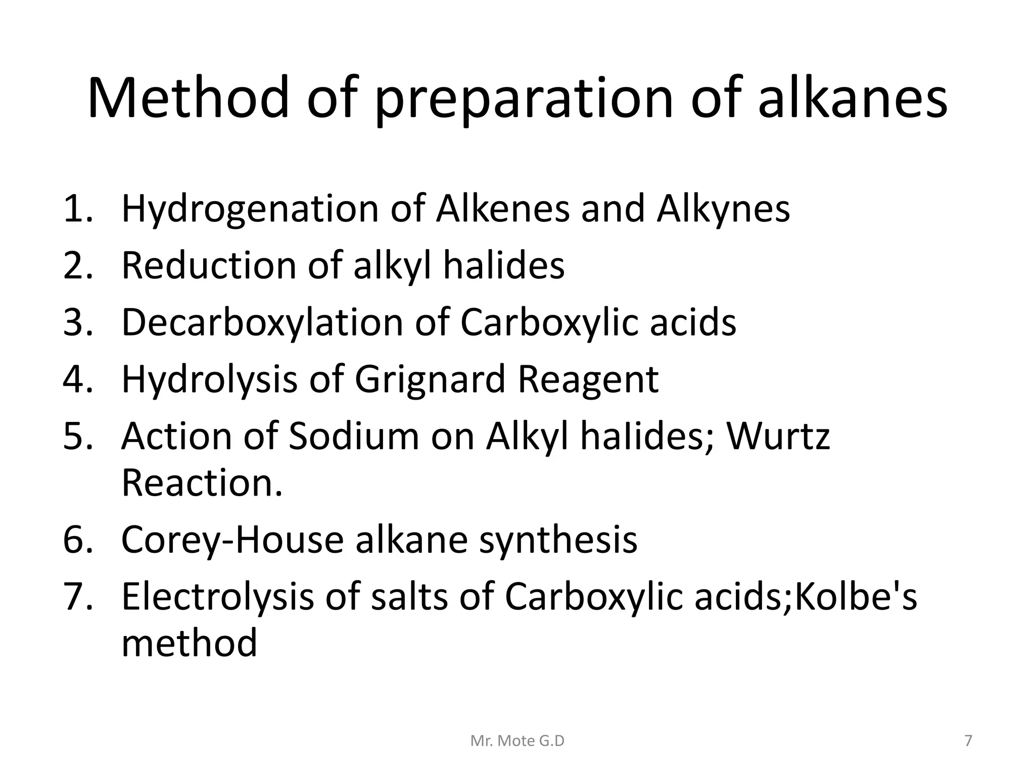 Alkane and alkenes | PDF
