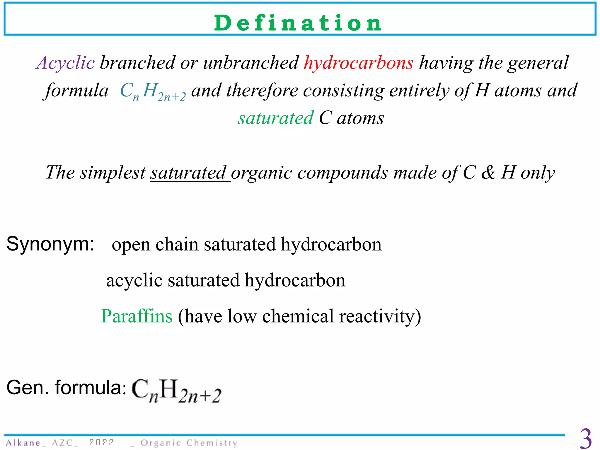Alkane_ Organic Chemistry _ B. Pharm..pptx