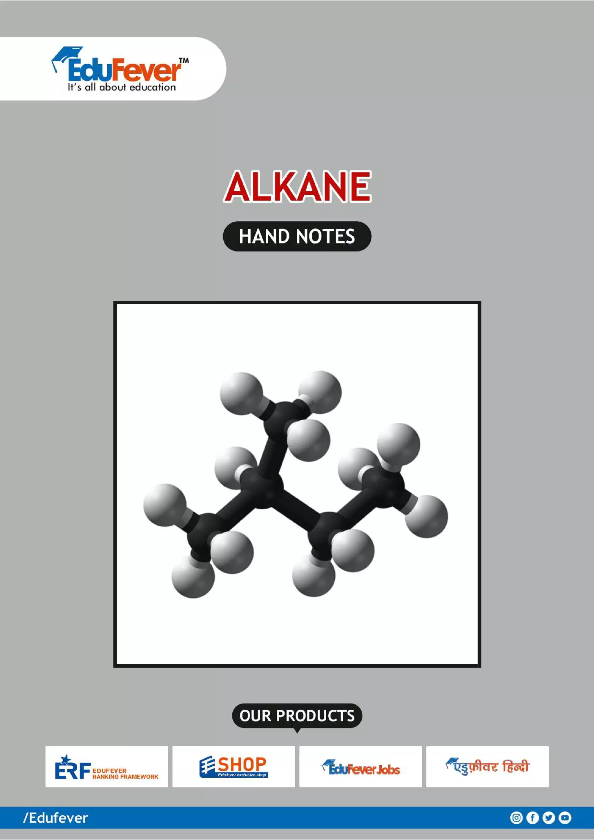 Alkane - Chemistry Handwritten Notes | PDF