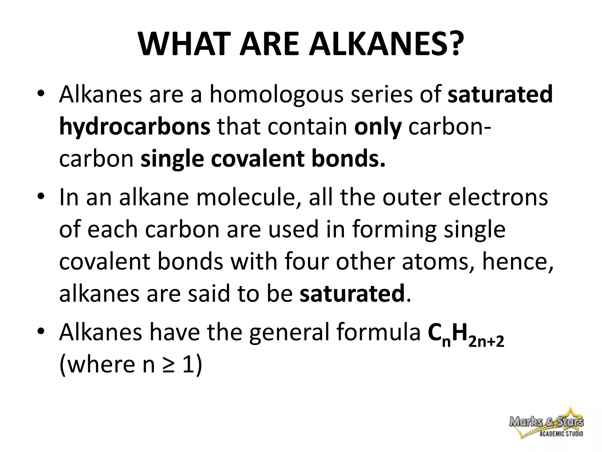 Alkanes | PPT