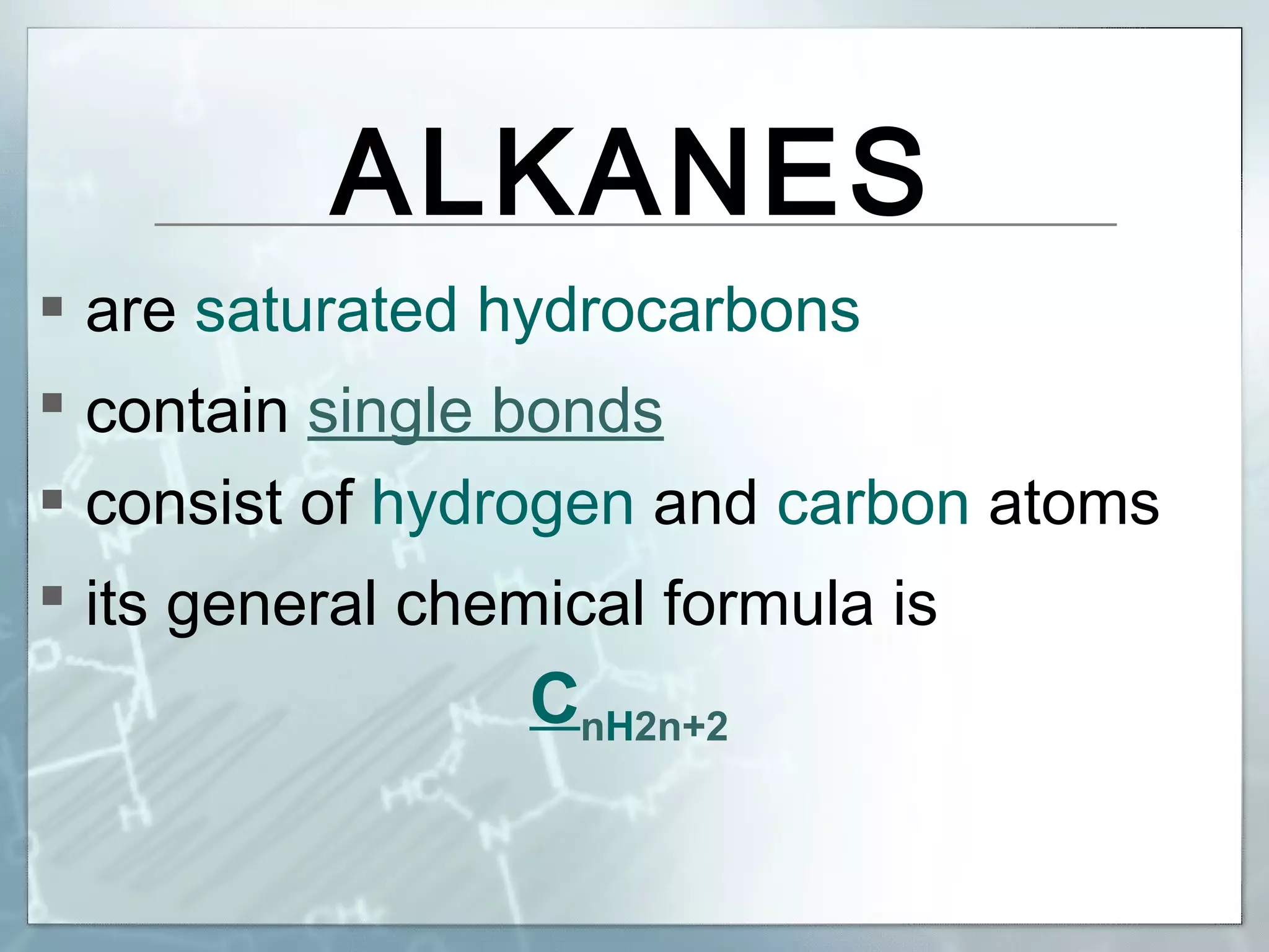 Alkanes | PPT