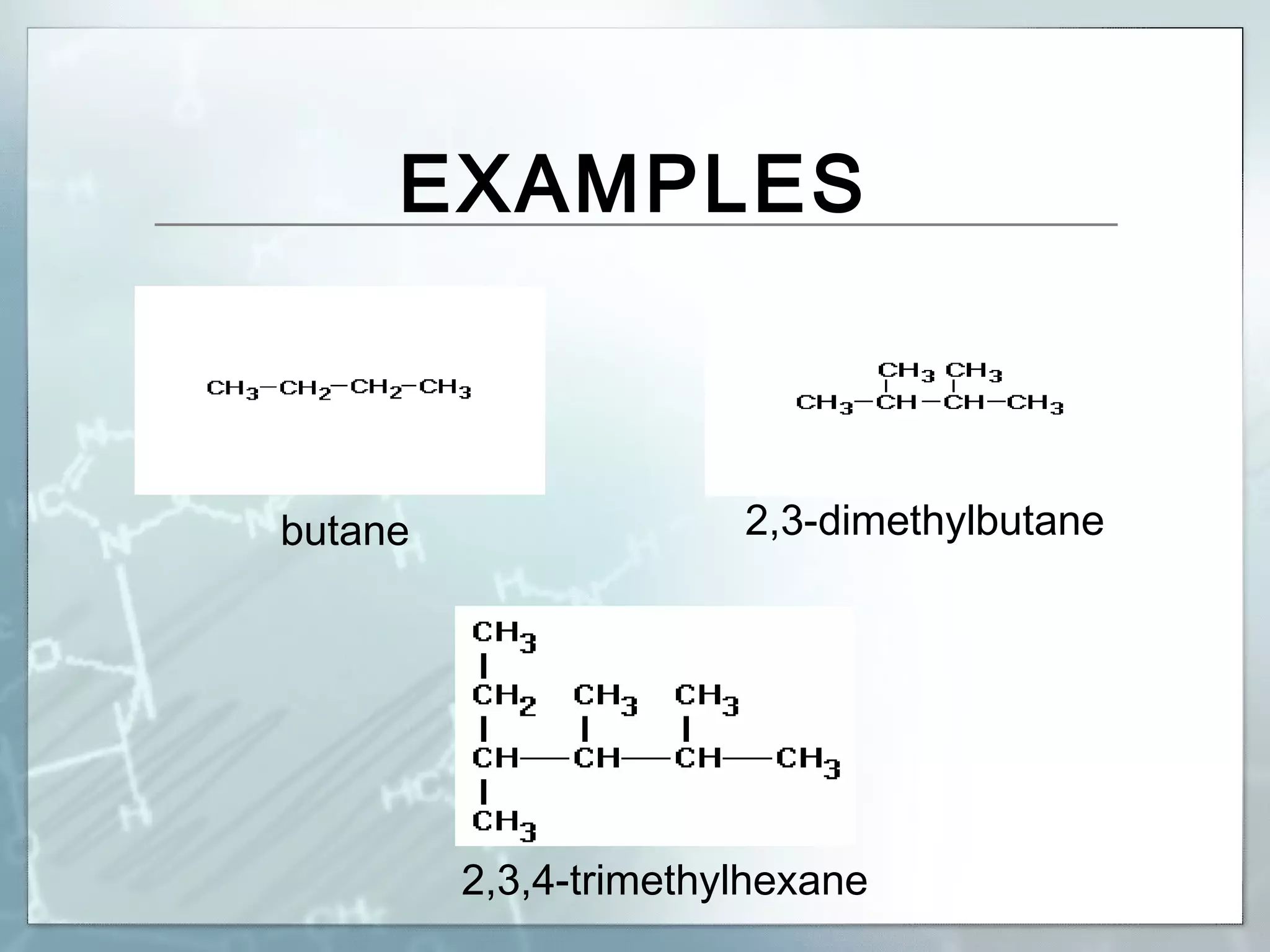 Alkanes | PPT | Chemistry | Science