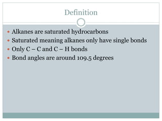 Alkanes | PPTX
