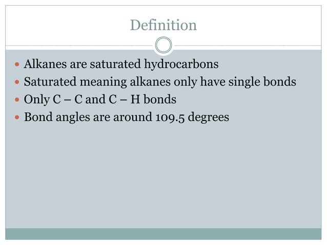 Alkanes | PPT