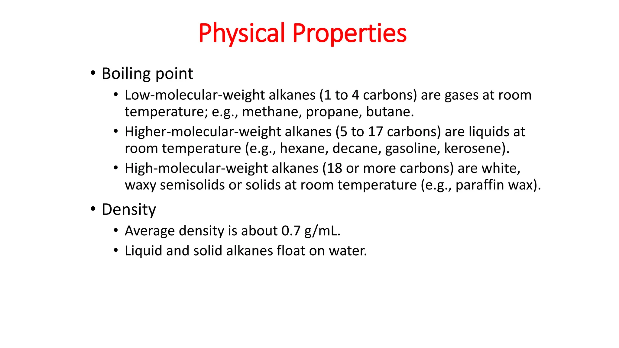 ALKANES.ppt hydrocarbons most commonly found in nature | PPT