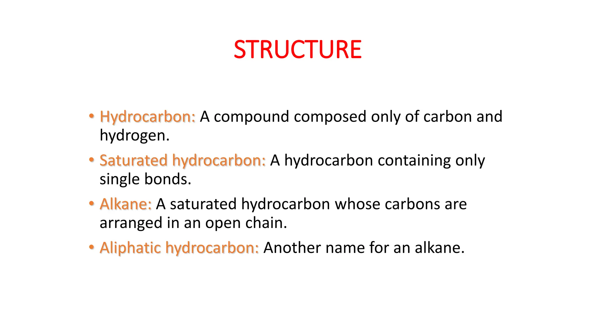 ALKANES.ppt hydrocarbons most commonly found in nature | PPT