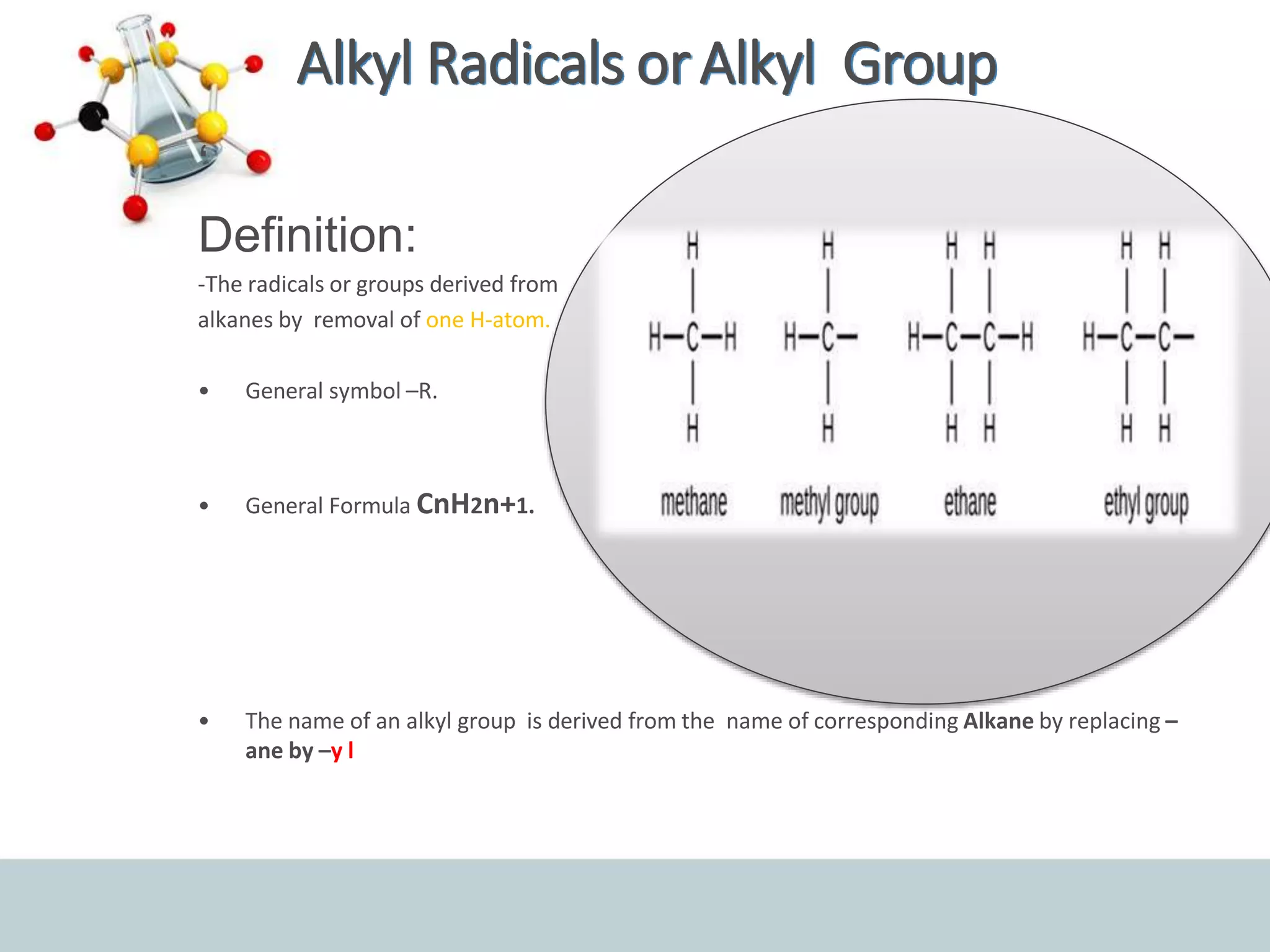 Alkanes and alkyl radicals. | PPT