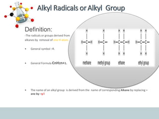 Alkanes and alkyl radicals. | PPT