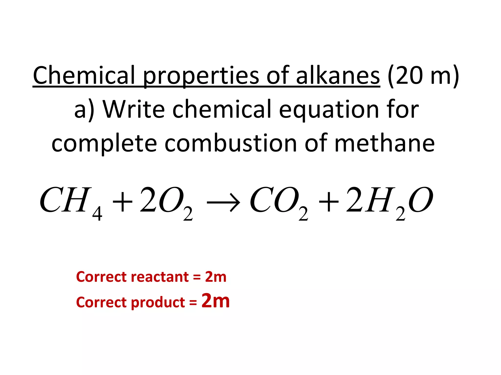 Alkanes and alkenes physical properties and chemical properties | PPT