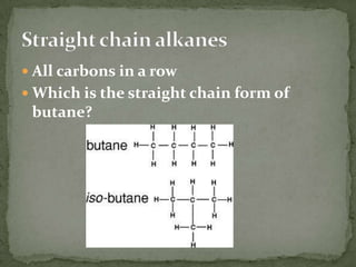 Alkanes and isomers | PPTX