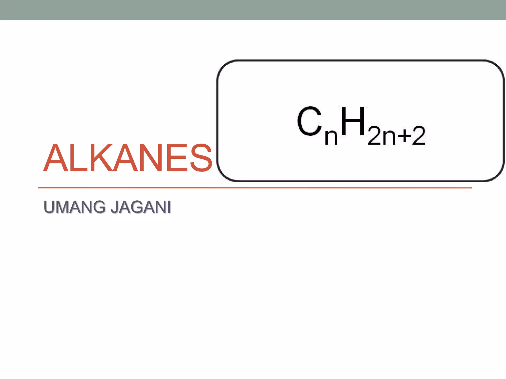 Alkanes | PPT