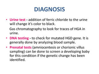 Alkaptonuria | PPTX