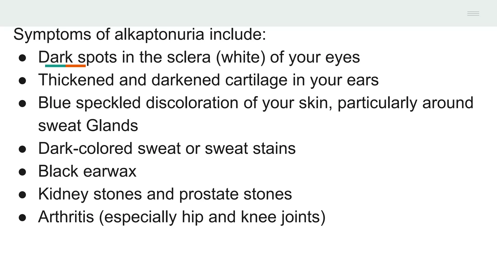 Alkaptonuria | PPTX