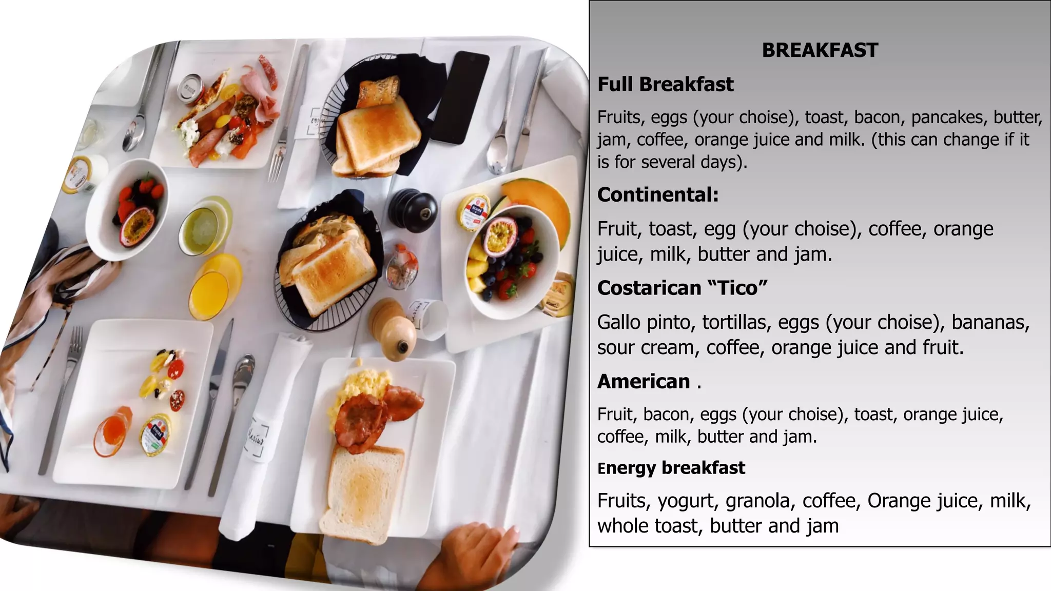 Alka Services Menu | PPT