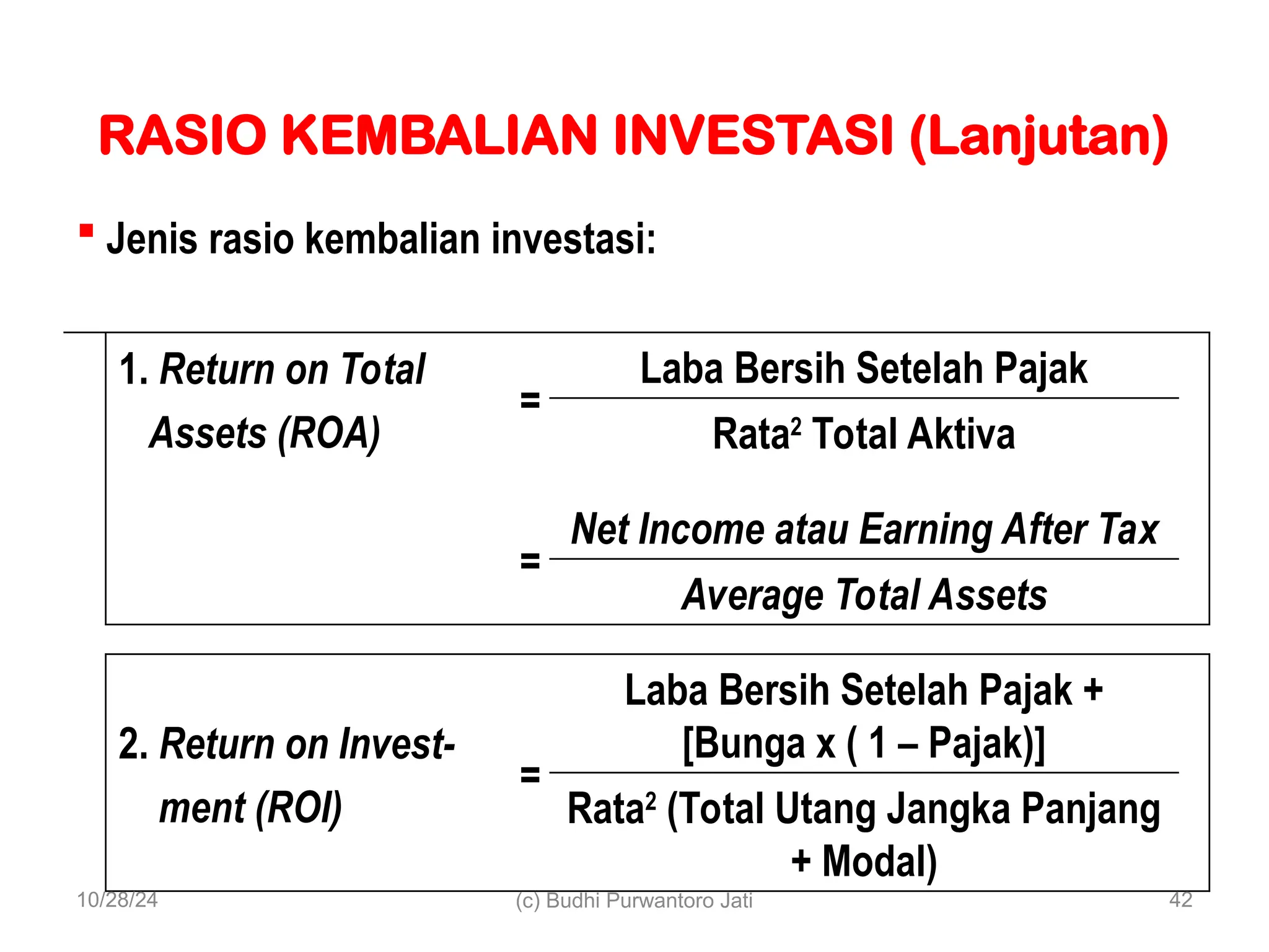 Materi Analisis Rasio Mata Kuliah Analisis Laporan Keuangan | PPT
